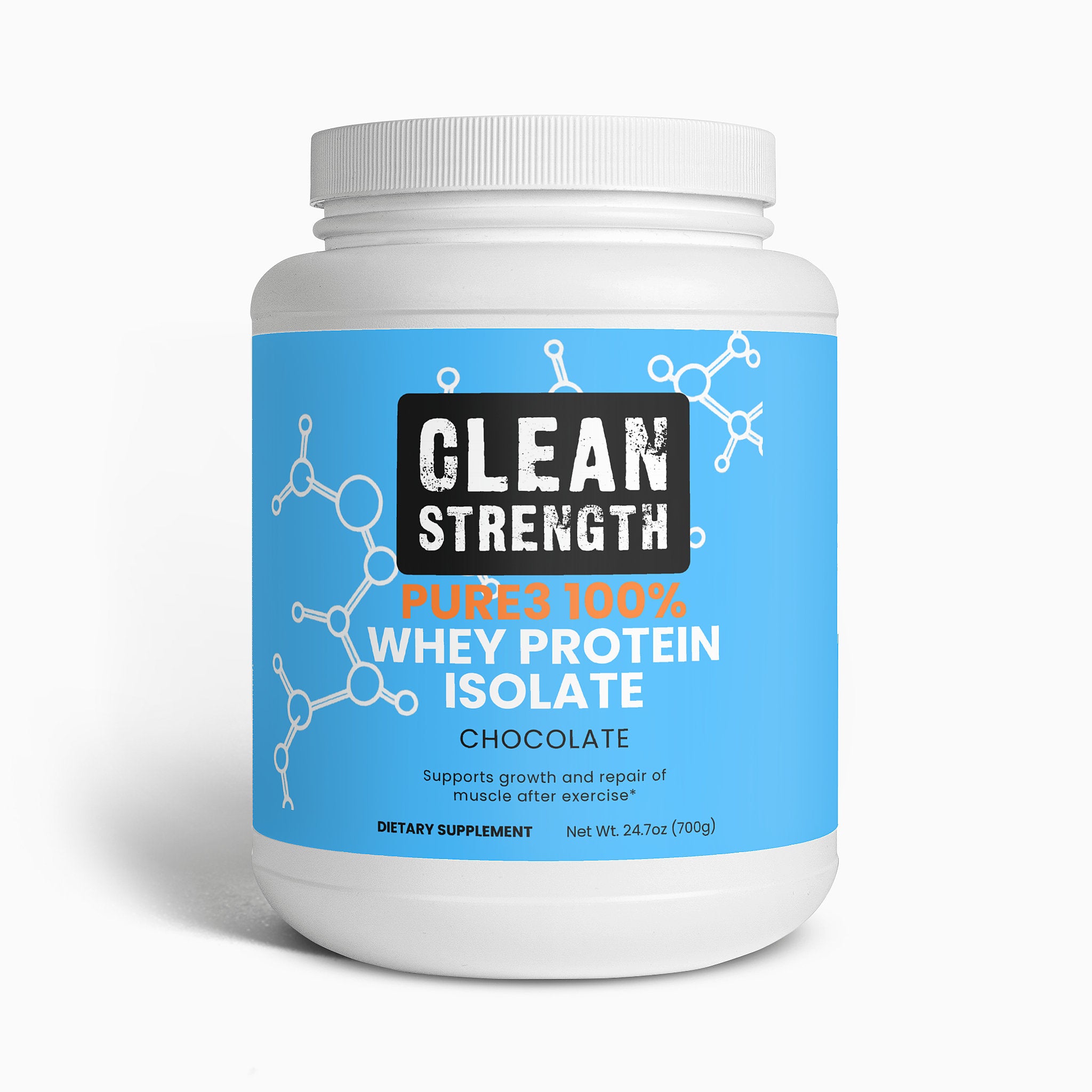 Pure3 100% Whey Protein Isolate (Chocolate) – Clean Strength